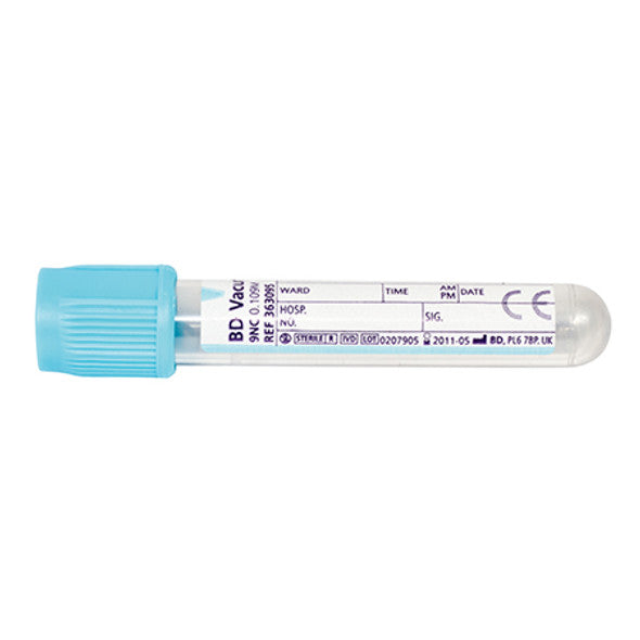 BD Vacutainer® Blue Citrate Blood Collection Tubes| Box of 100