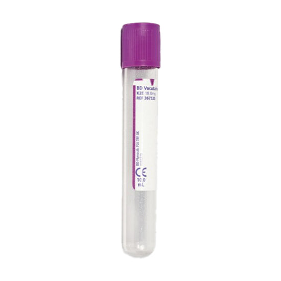 BD Vacutainer® Purple EDTA Blood Collection Tubes | Box of 100