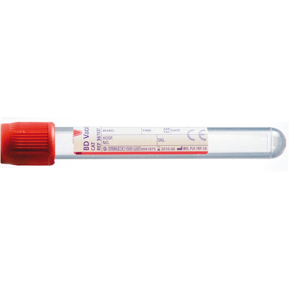 BD Vacutainer® Serum Blood Collection Tubes with Red Hemogard Cap
