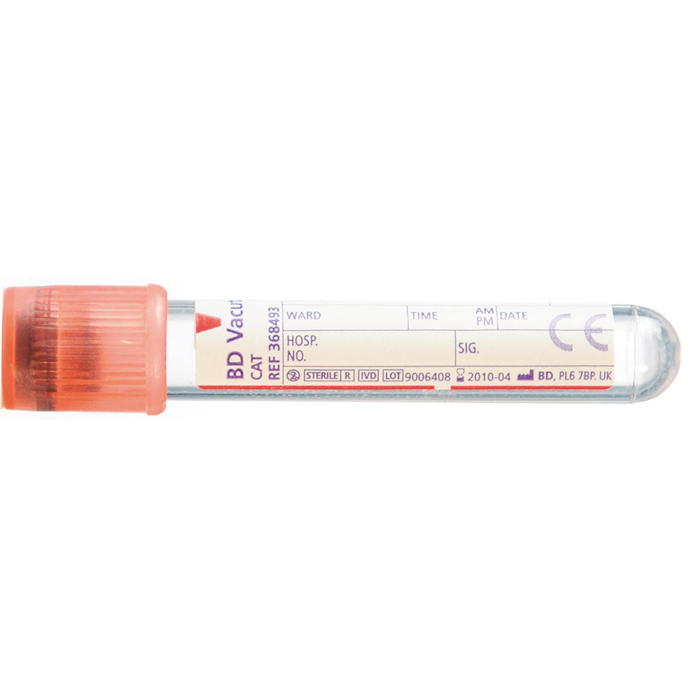 BD Vacutainer® Serum Blood Collection Tubes with Red Hemogard Cap
