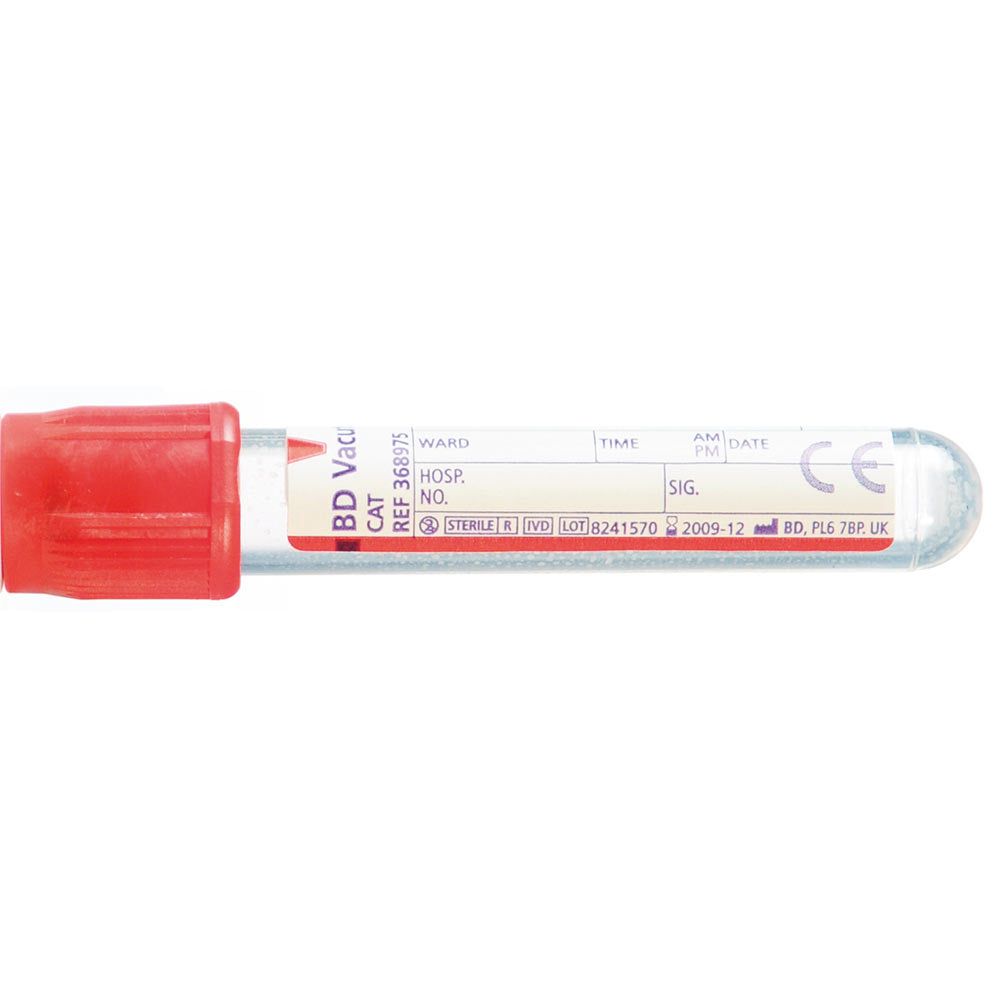 BD Vacutainer® Serum Blood Collection Tubes with Red Hemogard Cap