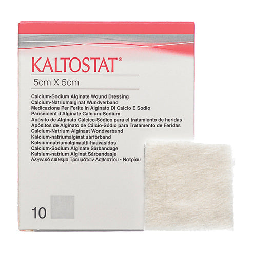 Kaltostat Alginate Wound Dressing for Bleeding | 5cm x 5cm | Convatec