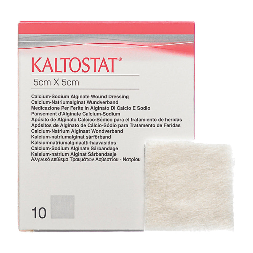 Kaltostat Alginate Wound Dressing for Bleeding | 5cm x 5cm | Convatec