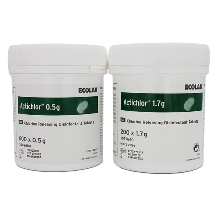 Actichlor Chlorine Cleaning & Disinfectant Tablets | 0.5g or 1.7g