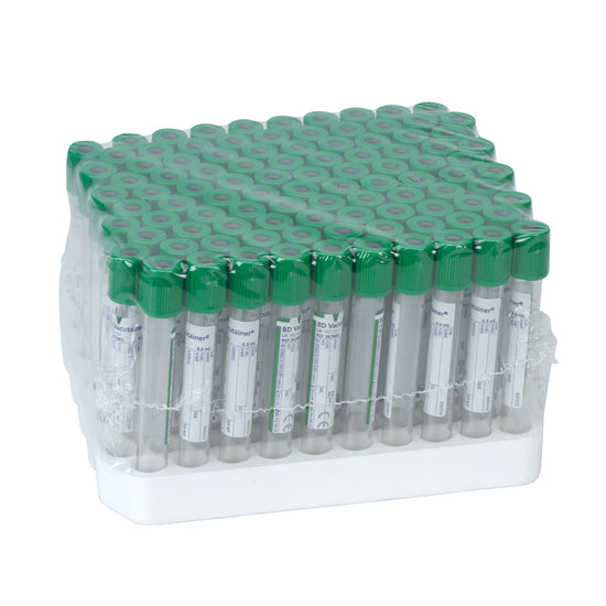 BD Vacutainer® Green Heparin Plasma Analysis Blood Collection Tubes