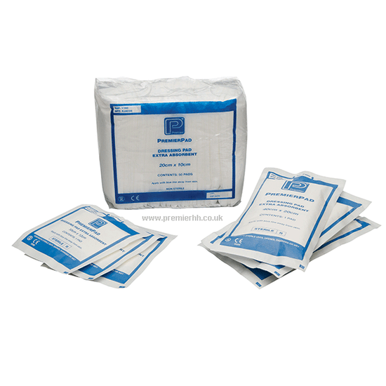 Premierpad Sterile Extra Absorbent Wound Dressing Pads