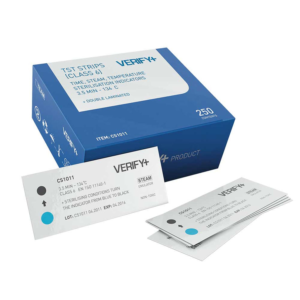 Verify+ Dental Autoclave TST Indicator Strips | Box of 250 – Premier ...